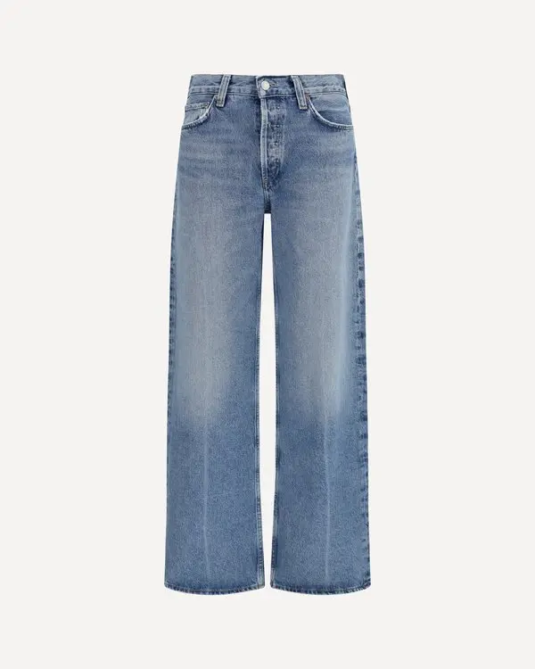 AGOLDE Wide-leg Creased Jeans