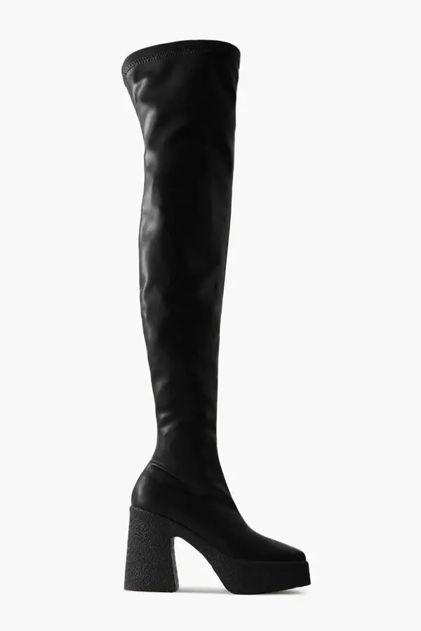 Stella McCartney Skyla Platform Over-the-knee Boots - Black
