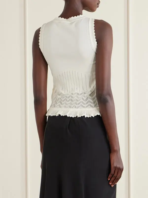 Alexander McQueen Knitted Jersey Tank Top