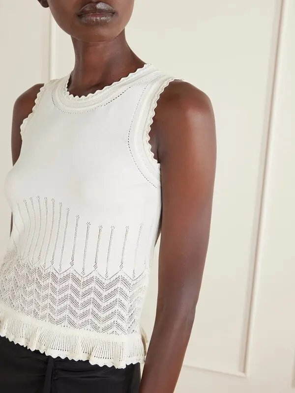 Alexander McQueen Knitted Jersey Tank Top