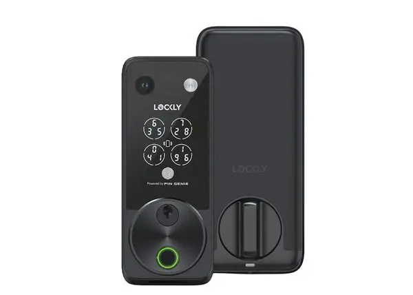 LOCKLY Vision Video Smart Lock Zeno Series Deadbolt Edition Pgk798hkmb Matte Black - Multicolor