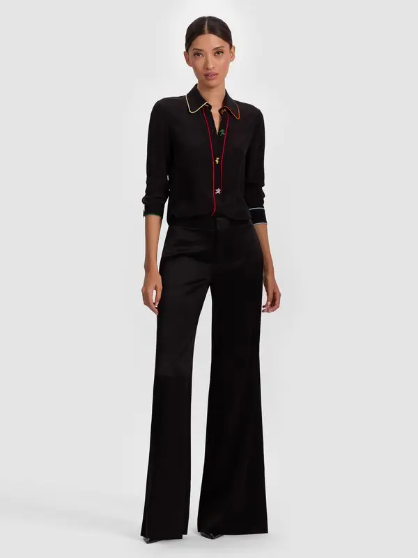 Alice + Olivia X Grateful Dead Willa Silk Blouse