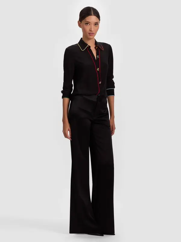 Alice + Olivia X Grateful Dead Willa Silk Blouse