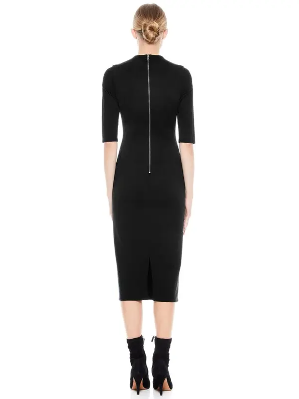 Alice + Olivia Delora Midi Dress - Black