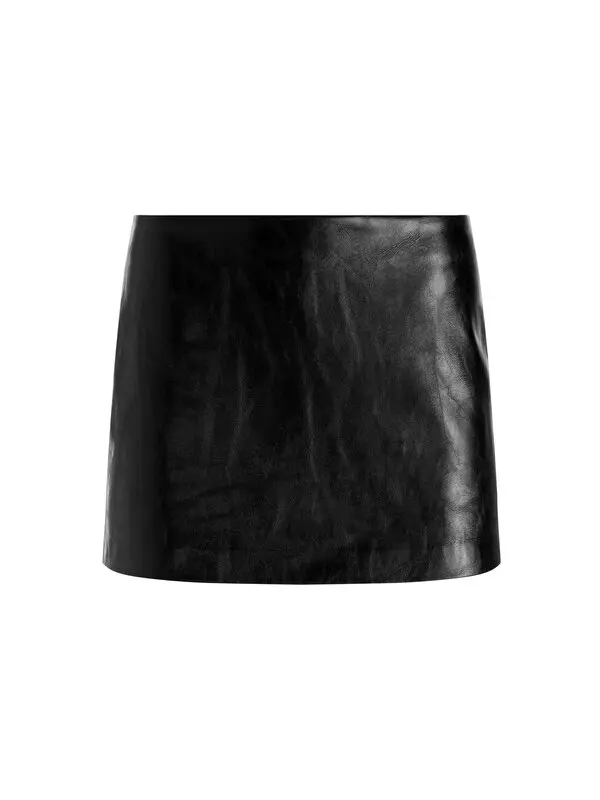 Alice + Olivia Mace Vegan Leather Mini Skort