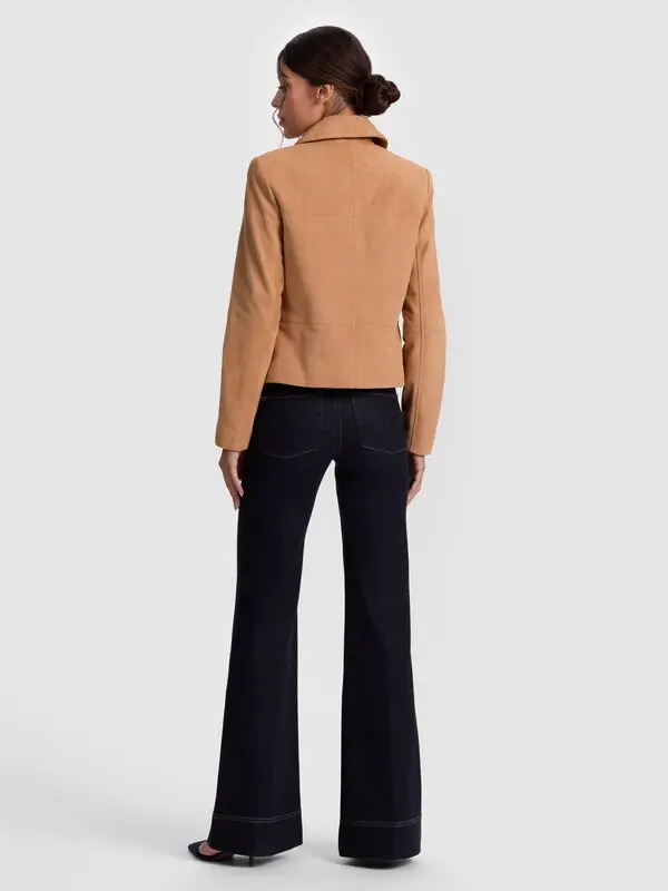 Alice + Olivia Logan Suede Coat
