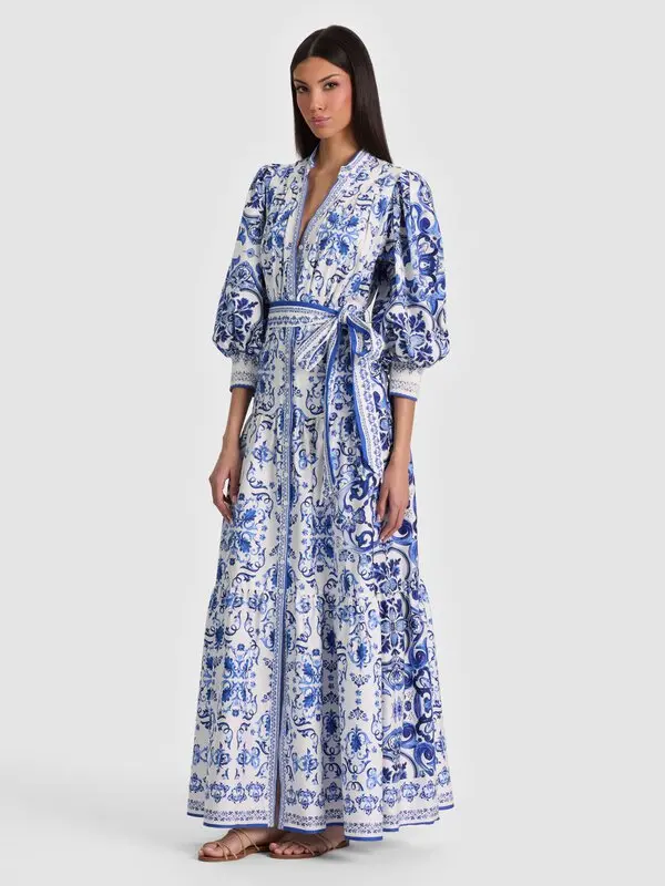 Alice + Olivia Cora Maxi Shirt Dress