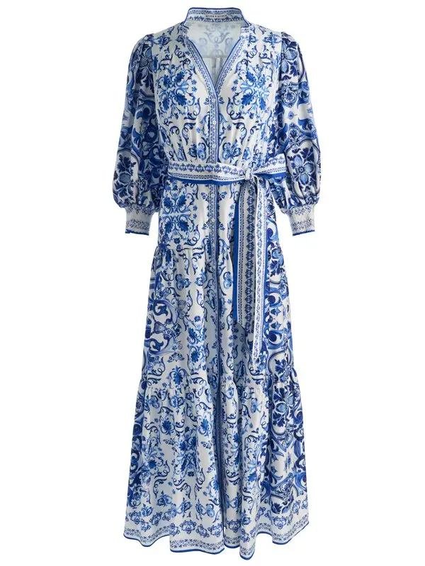 Alice + Olivia Cora Maxi Shirt Dress
