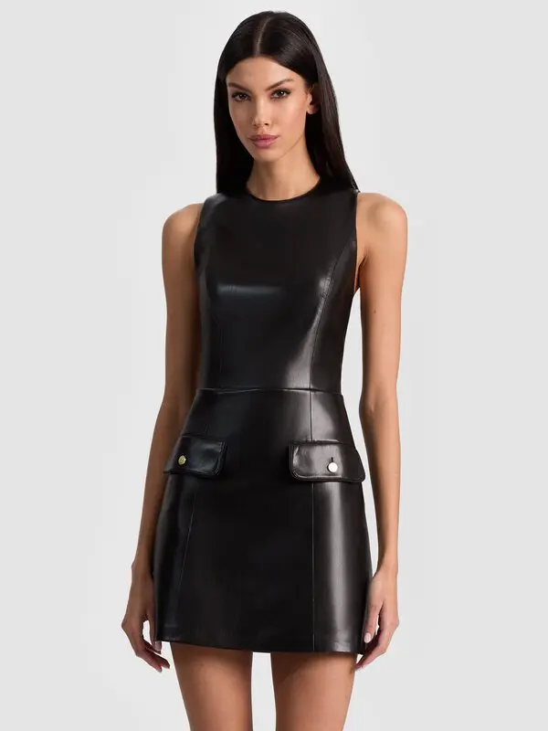 Alice + Olivia Marcella Vegan Mini Dress