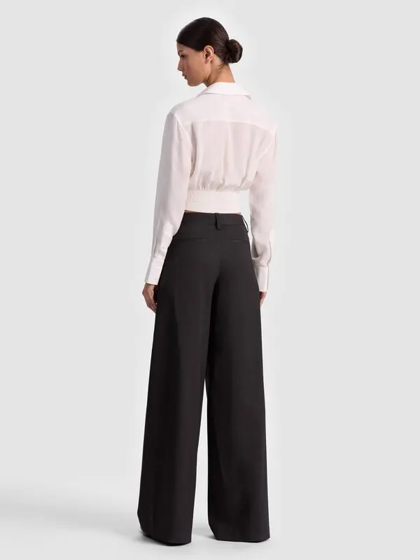 Alice + Olivia Stu Baggy Wide Leg Trousers