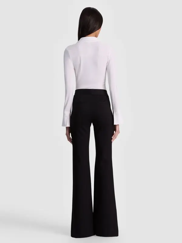 Alice + Olivia Andrew Flare Pant - Black