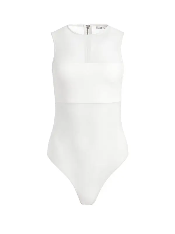 Alice + Olivia Nichol Bodysuit - Ecru