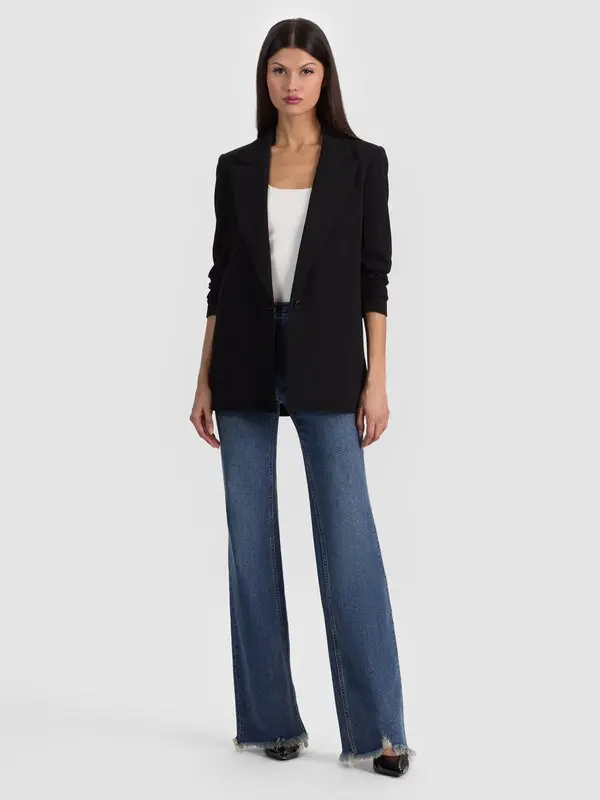 Alice + Olivia Denny Boyfriend Blazer - Black