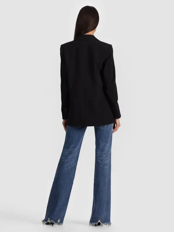 Alice + Olivia Denny Boyfriend Blazer - Black