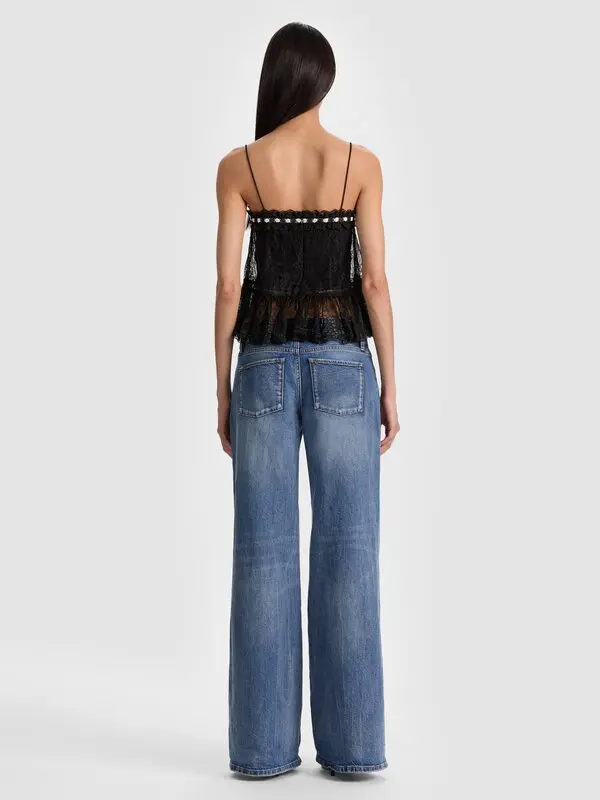 Alice + Olivia Alessia Lace Top