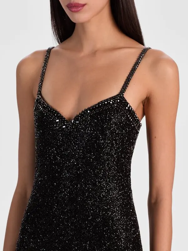 Alice + Olivia Nina Embellished Maxi Dress