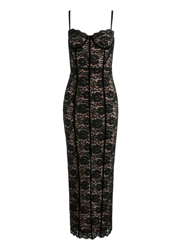 Alice + Olivia Carissa Lace Maxi Dress