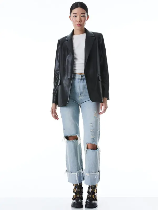Alice + Olivia Denny Vegan Blazer