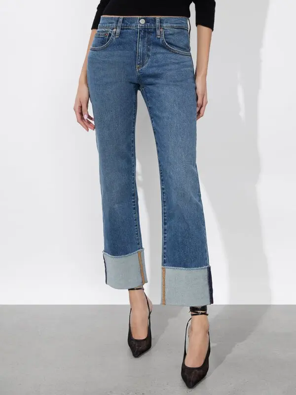 Alice + Olivia Abilene Cuffed Jean