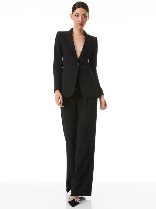 Alice + Olivia Breann Fitted Blazer - Black