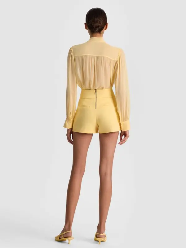 Alice + Olivia Donald High Rise Short - Butter