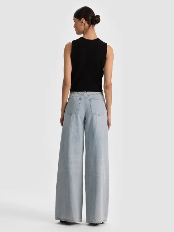 Alice + Olivia Loly Button Front Cashmere Vest - Black