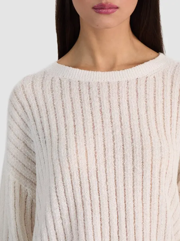 Alice + Olivia Mitchell Lightweight Textured Pullover