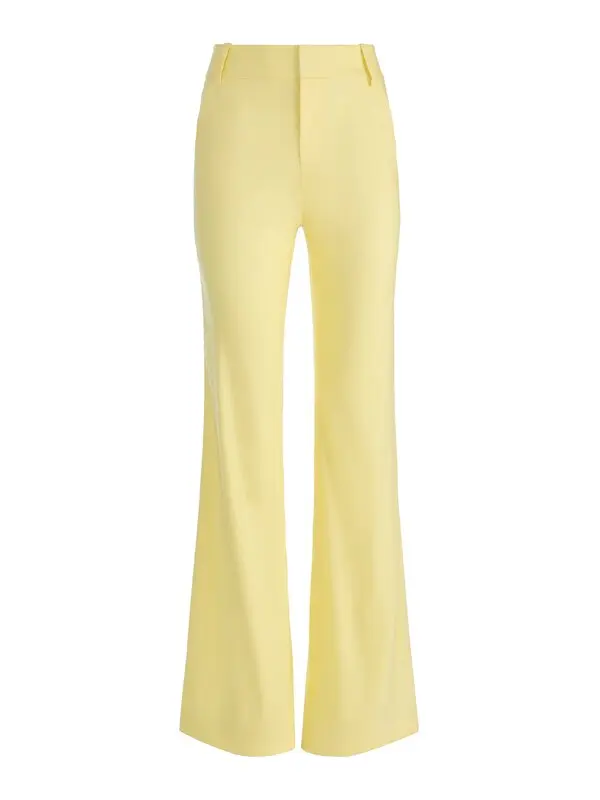 Alice + Olivia Lula Linen Flare Pant