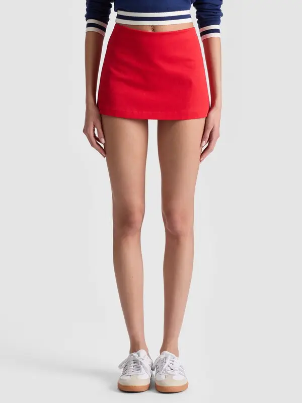 Alice + Olivia Mace Mini Skort - Bright Ruby