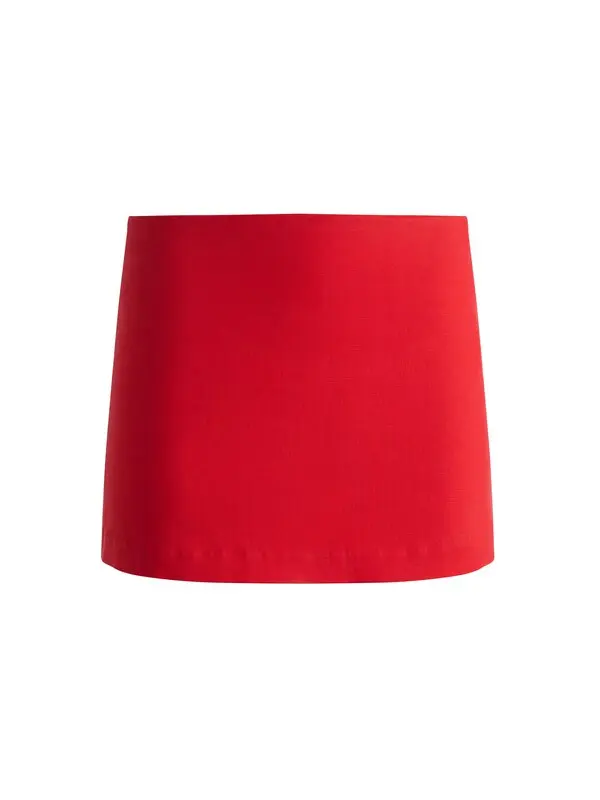 Alice + Olivia Mace Mini Skort - Bright Ruby