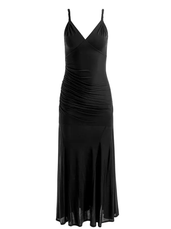 Alice + Olivia Bianca Twist Strap Maxi Dress