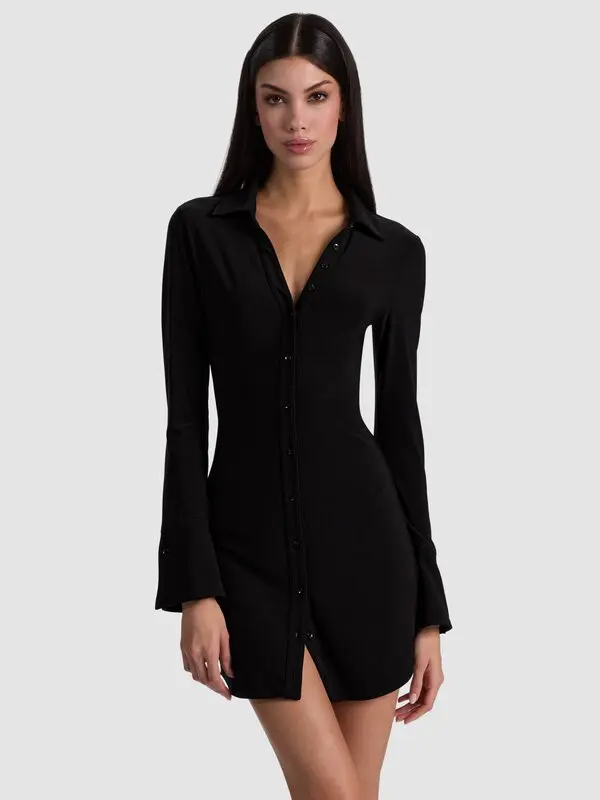Alice + Olivia Freya Button Down Dress