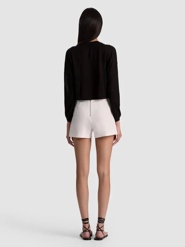Alice + Olivia Alaina Linen Henley