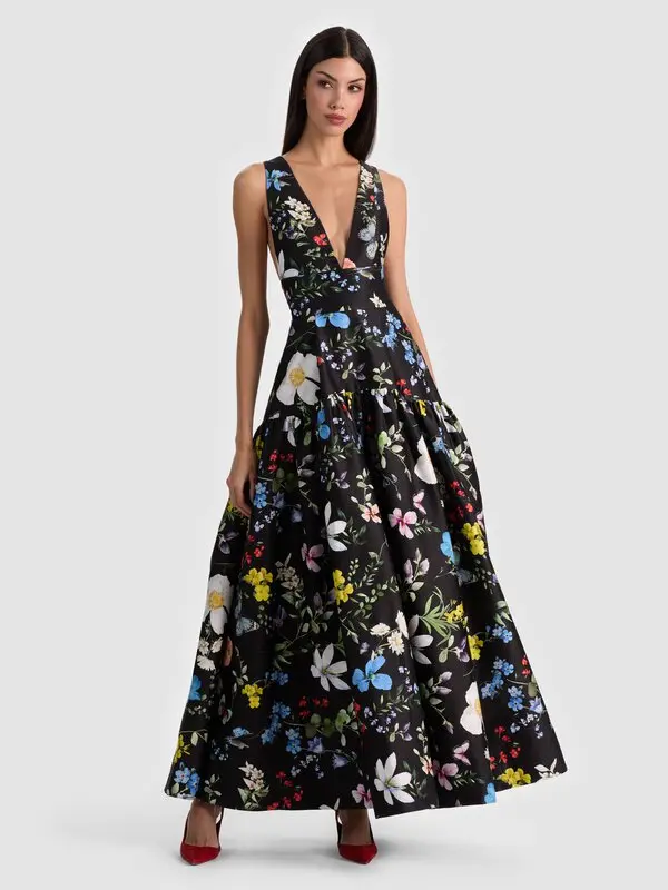 Alice + Olivia Lila Structured Ballgown