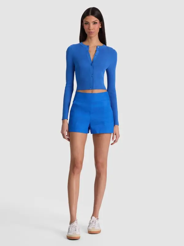 Alice + Olivia High Rise Linen Shorts
