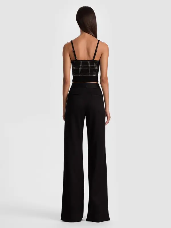 Alice + Olivia Maude Plaid Bralette