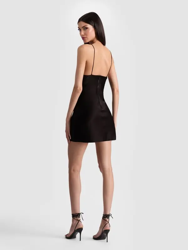 Alice + Olivia Harmony Slip Dress - Black