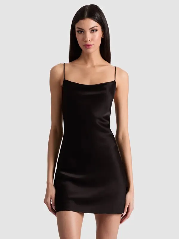 Alice + Olivia Harmony Slip Dress - Black
