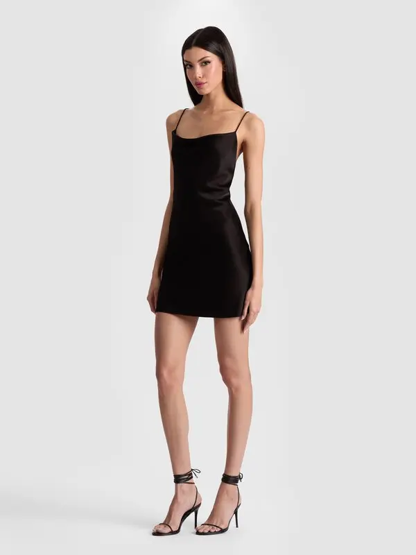 Alice + Olivia Harmony Slip Dress - Black