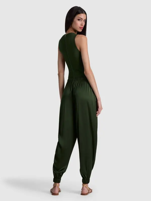Alice + Olivia Declan Pull-on Genie Pants - Dark Fern