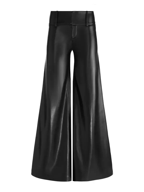 Alice + Olivia Vegan Leather Wide Leg Pant