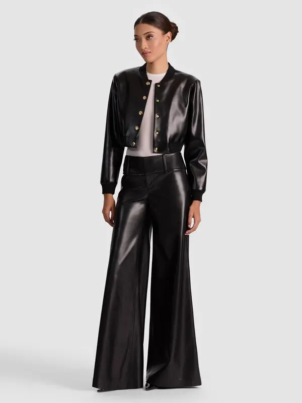 Alice + Olivia Barton Vegan Bomber Jacket