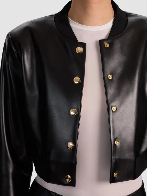 Alice + Olivia Barton Vegan Bomber Jacket