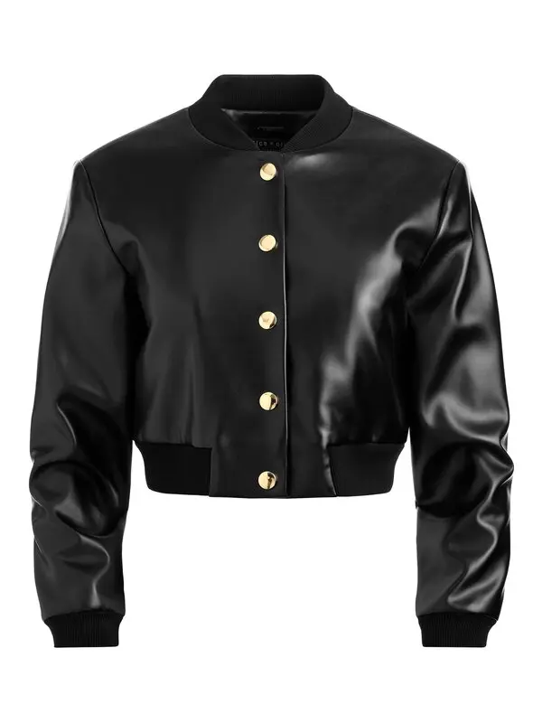 Alice + Olivia Barton Vegan Bomber Jacket