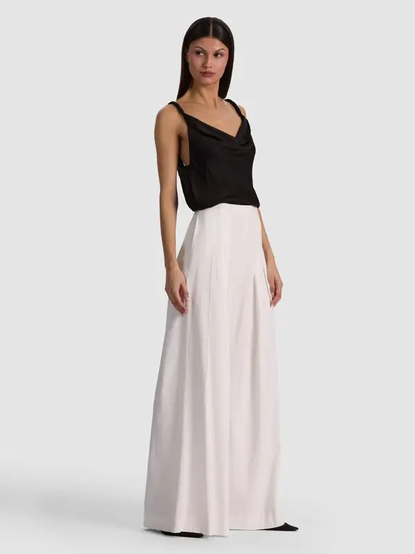 Alice + Olivia Monique Twist Strap Tank - Black