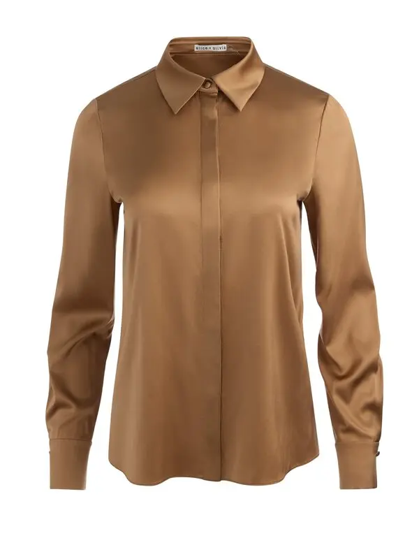 Alice + Olivia Brady Silk Blouse