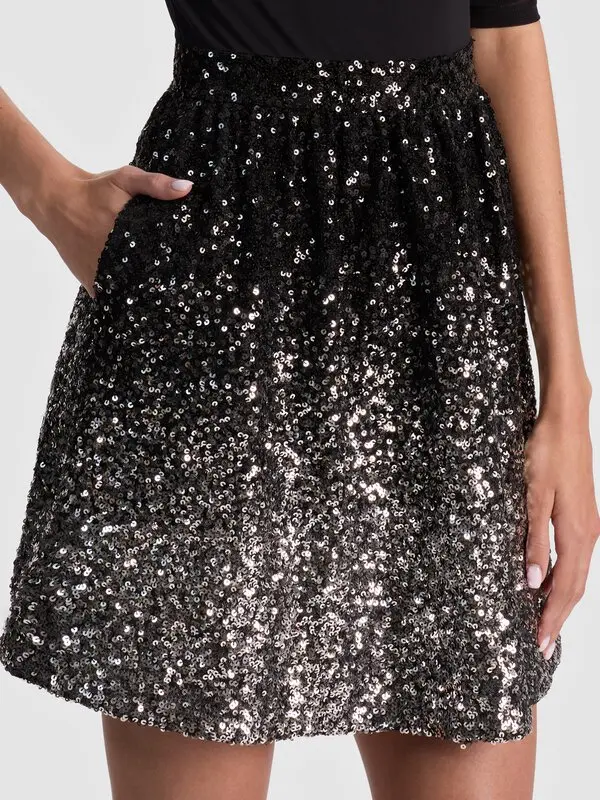 Alice + Olivia Chara Embellished Mini Dress
