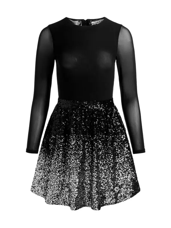 Alice + Olivia Chara Embellished Mini Dress