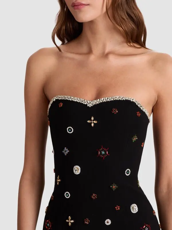 Alice + Olivia Iva Embellished Mini Dress