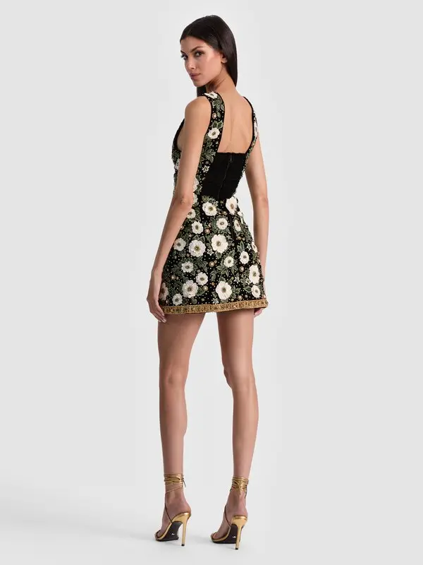 Alice + Olivia Lindsey Embellished Gown